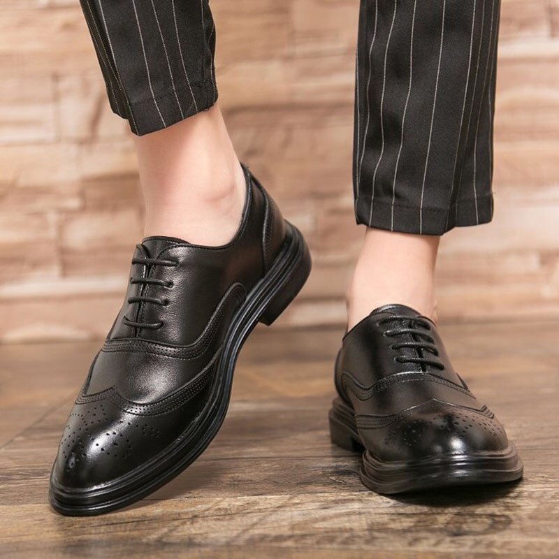 Men Shoes Casual Round Toe Brogue shoes British St... – Vicedeal