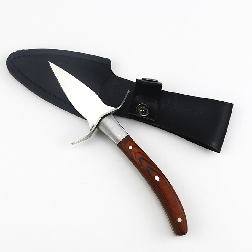 Wooden Handle Oyster Knives Stainless Steel Scallo... – Vicedeal