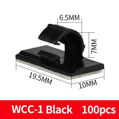 100PCS Self-Adhesive Nylon Cable Clip Organizer Pl... – Vicedeal