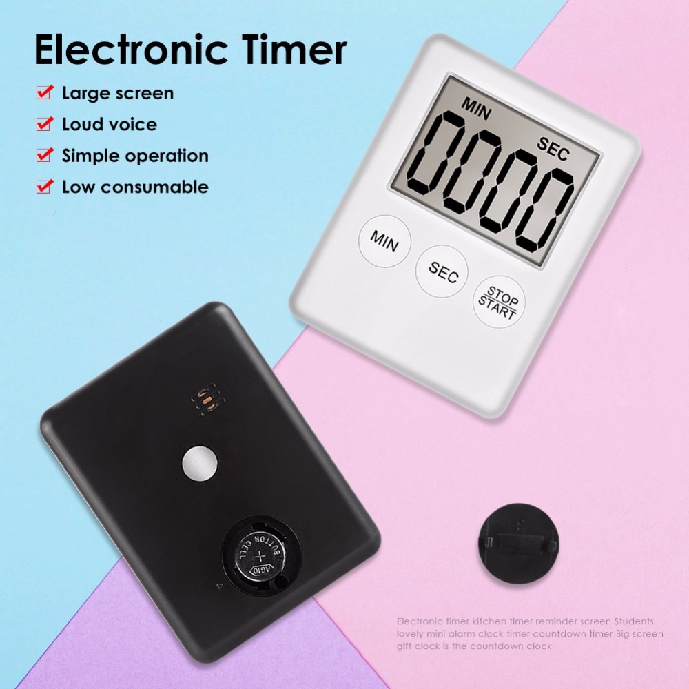 8 Colors LCD Digital display Kitchen Timer Tempori... – Grandado