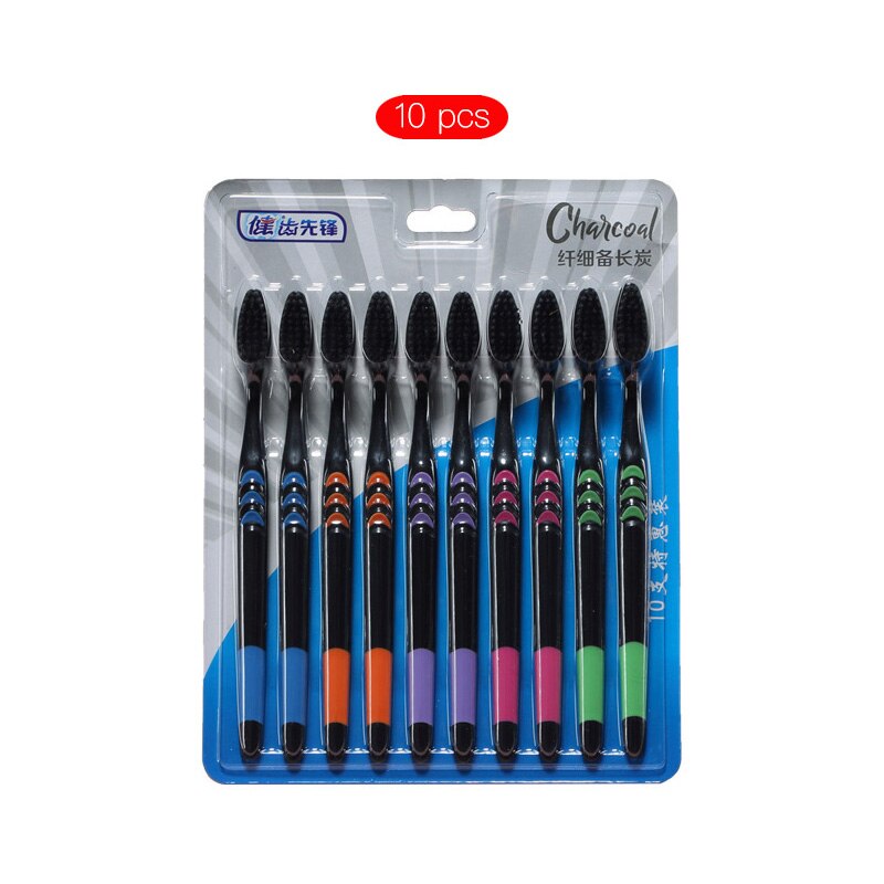 10pcs Family Pack Toothbrush Soft Bamboo Bristle A... – Vicedeal