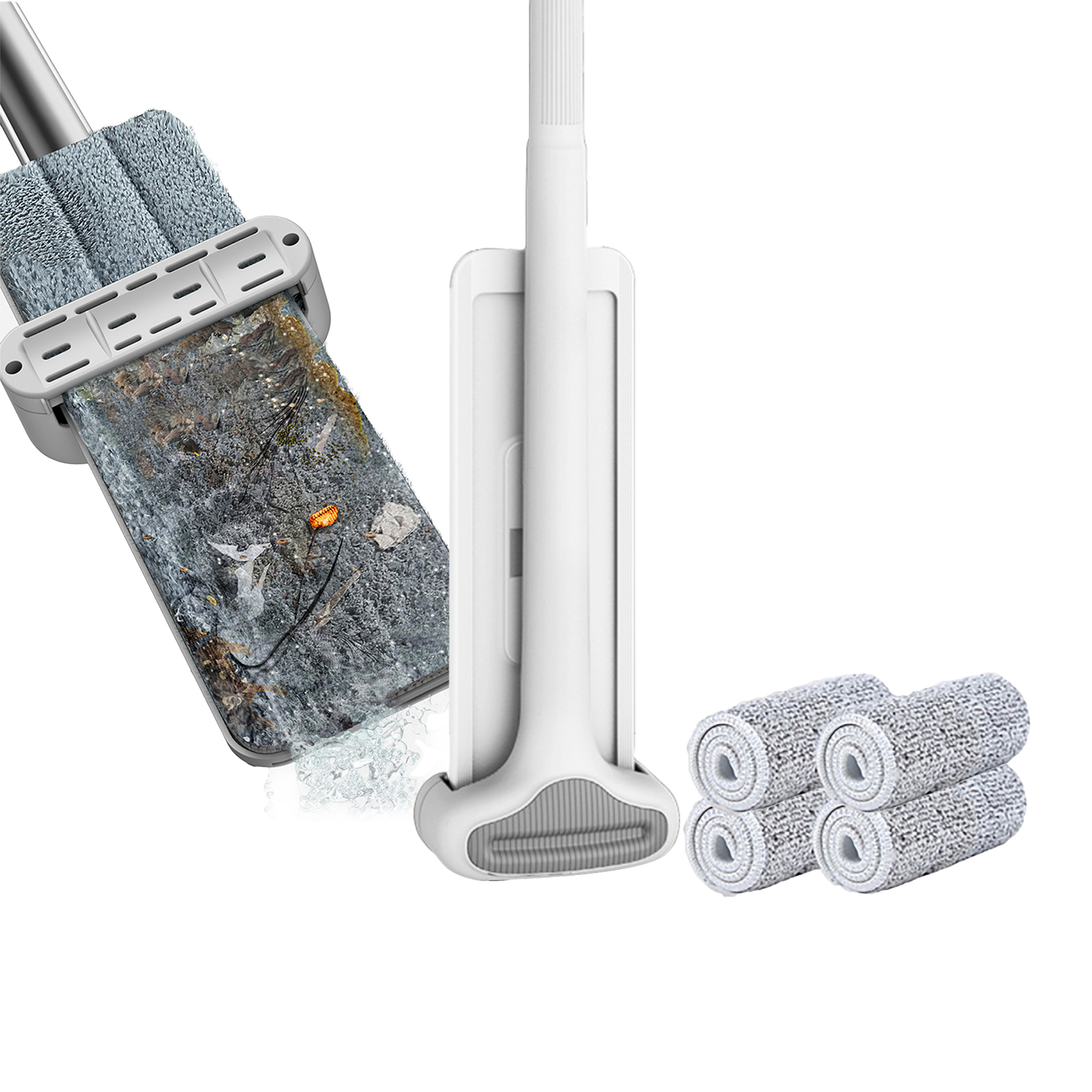 Microfiber Mop Floor Cleaning System Wasbare Pads ... – Vicedeal