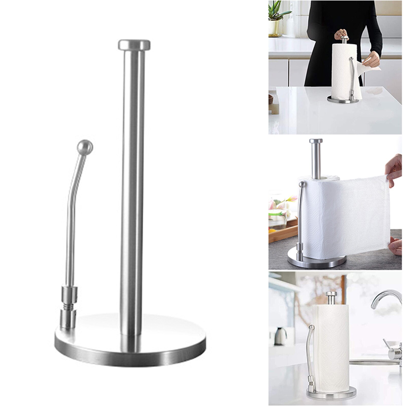 Paper towel rack stainless steel vertical paper to... – Grandado