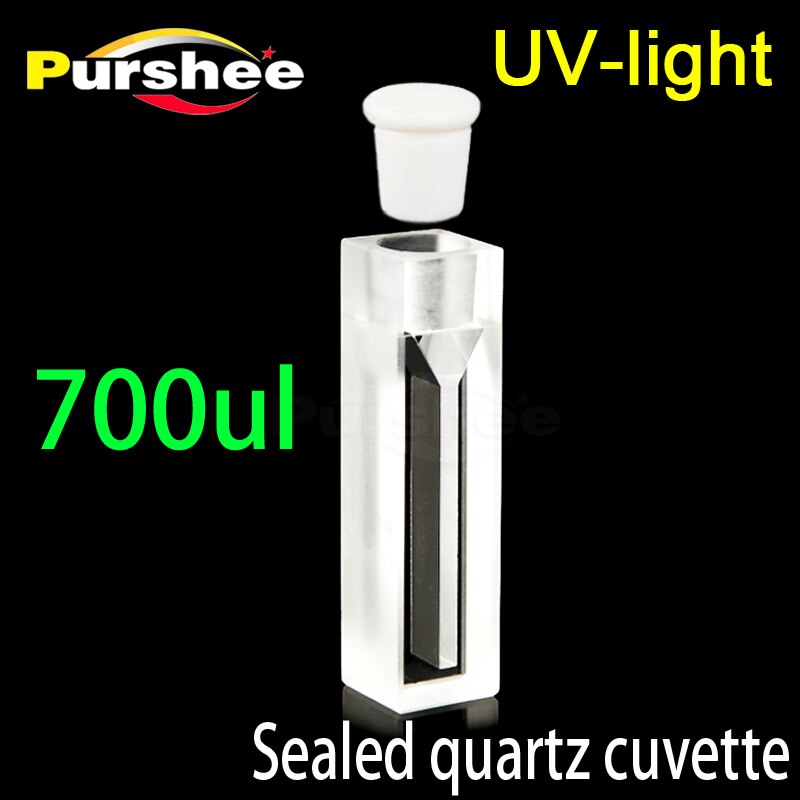 Micro quartz cuvette cell with stopper(700ul) – Grandado