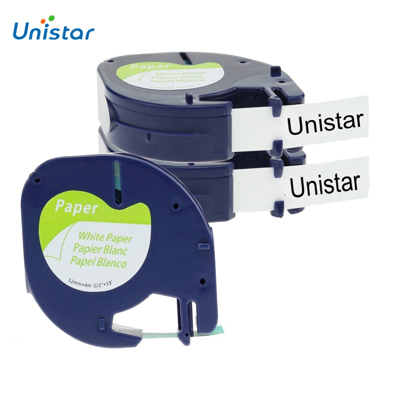 UNISTAR For Dymo LetraTag White Paper Label Tape C... – Grandado