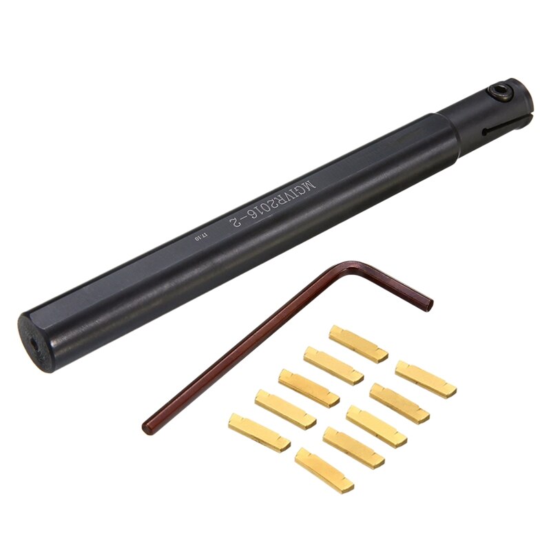 10Pc Mgmn200 Carbide Insert + 1Pc High Clamping Fo... – Vicedeal