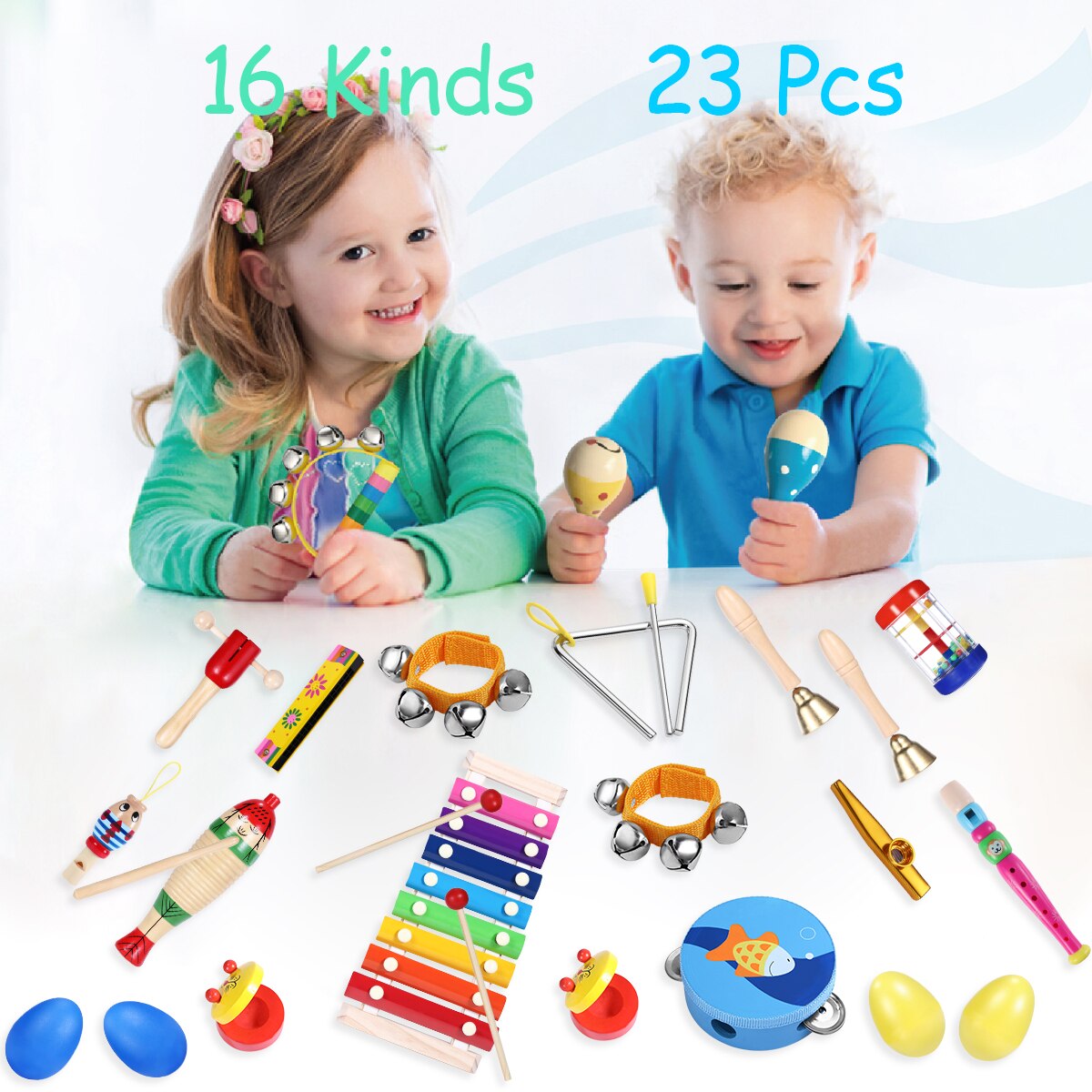 IBaseToy Percussion Set Non-Toxic Non-Toxic Musica... – Grandado