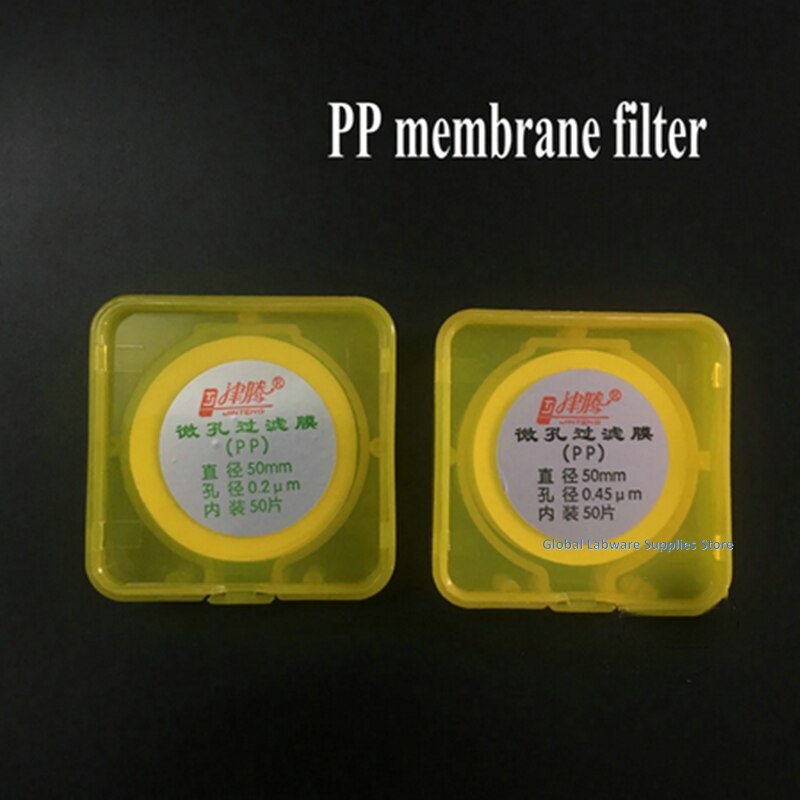 50pcs/box Lab PP/PVDF Material 50mm/60mm Millipore... – Grandado