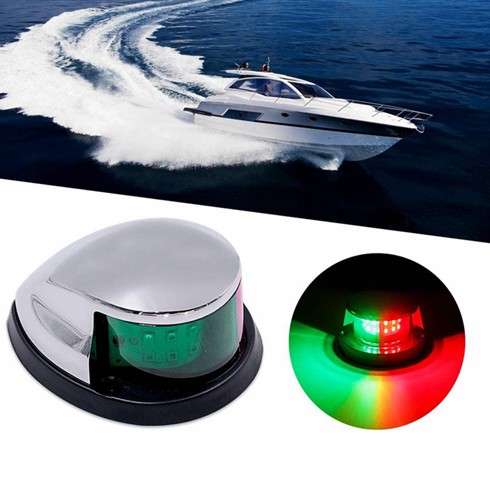 Red Green LED Boat Navigation Light 12V Waterproof... – Grandado