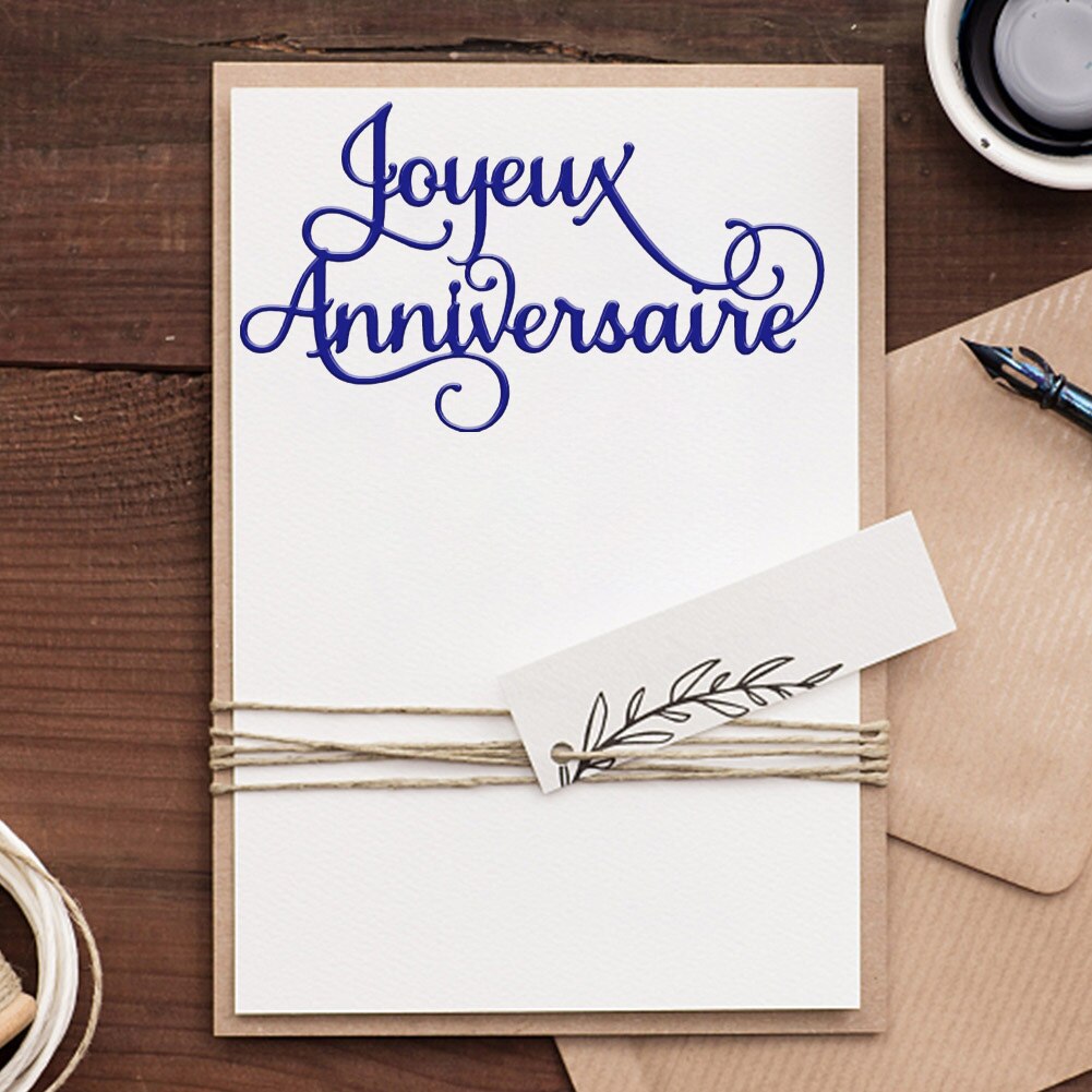 French alphabet letters decoration Metal steel fra... – Grandado