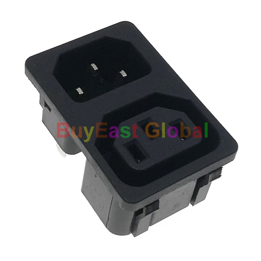 Iec C13 (Vrouwelijke) C14 (Mannelijke) Panel Mount... – Vicedeal