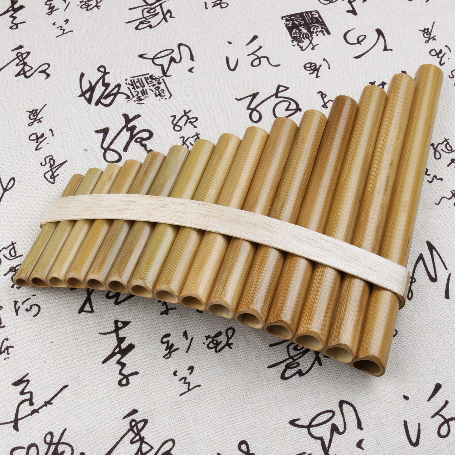 15 Pipes Pan Flute G Key Folk Musical Instruments ... – Grandado