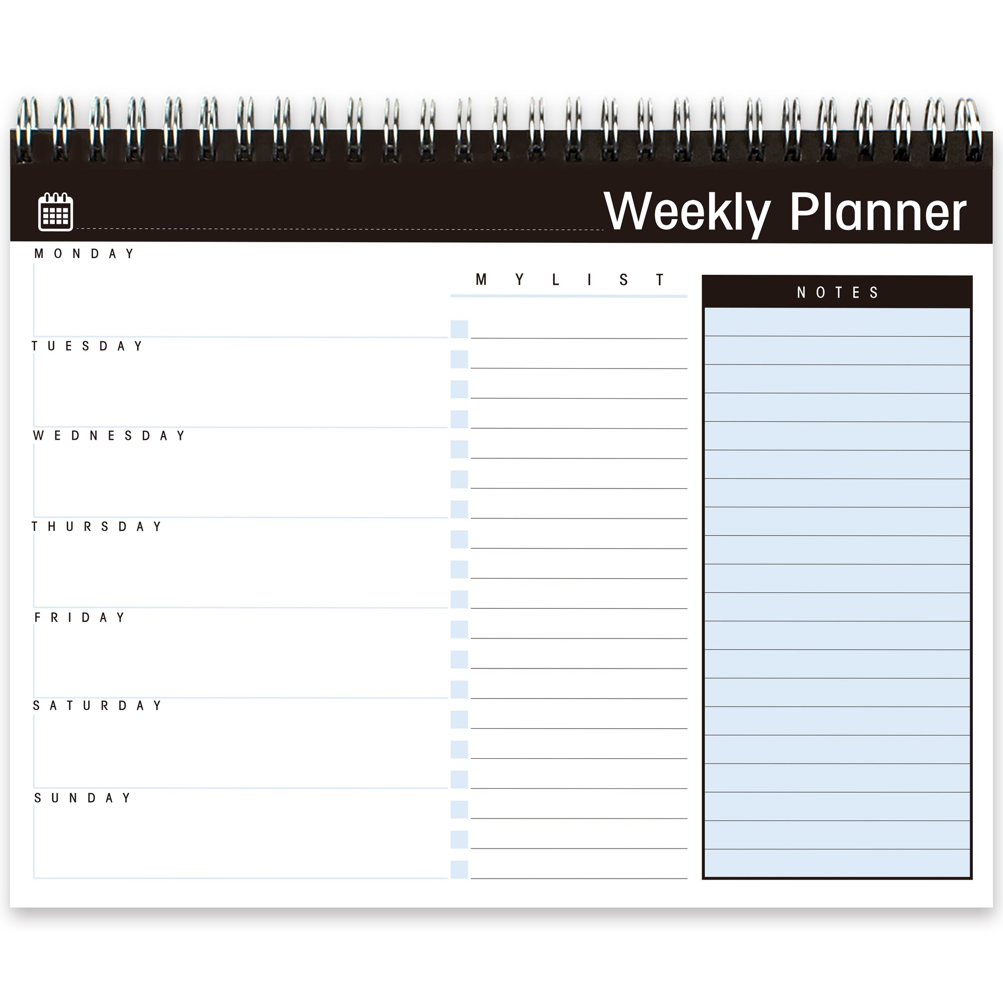Daily Weekly Non-dated Planner Agendas Desktop Not... – Grandado