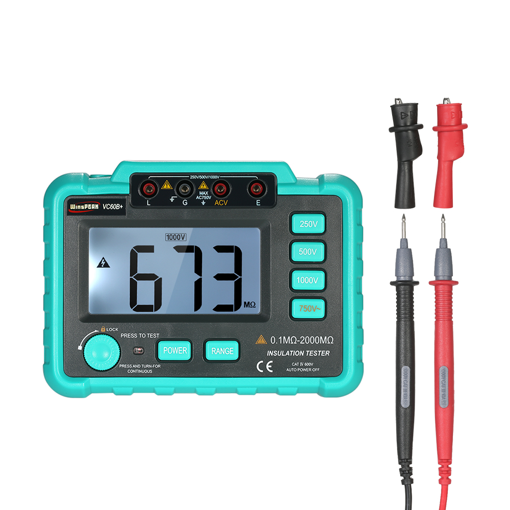 VC60B+ Digital Insulation Resistance Tester Megohm... – Grandado