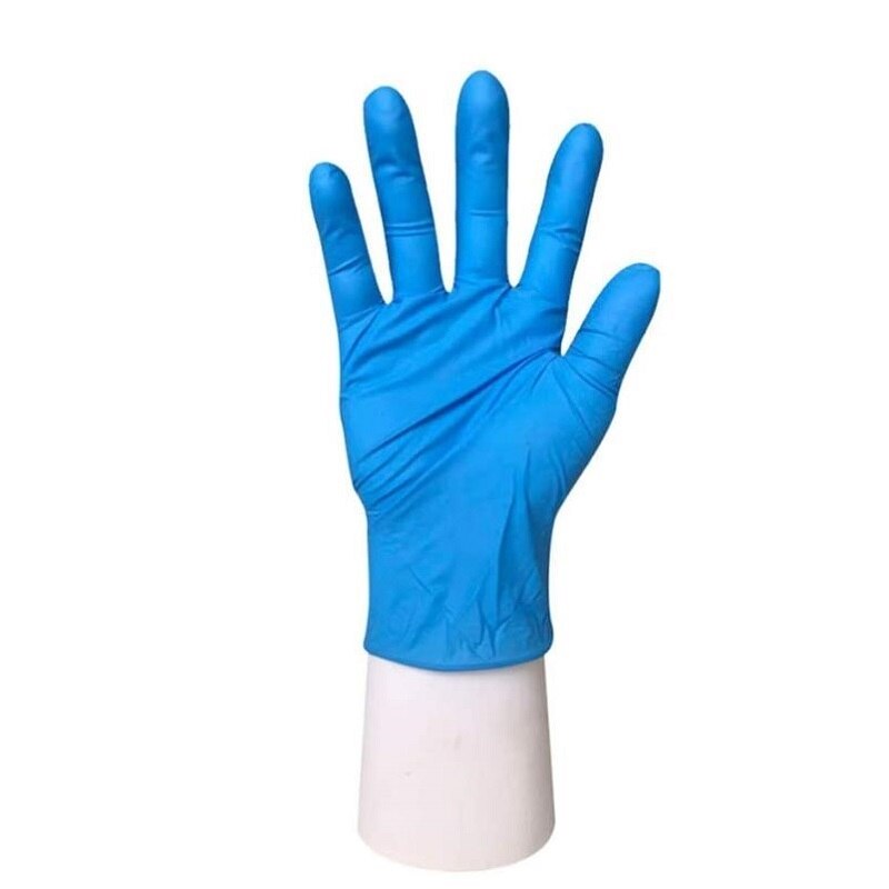 Blue Disposable Gloves for children kids Rubber Ni... – Grandado