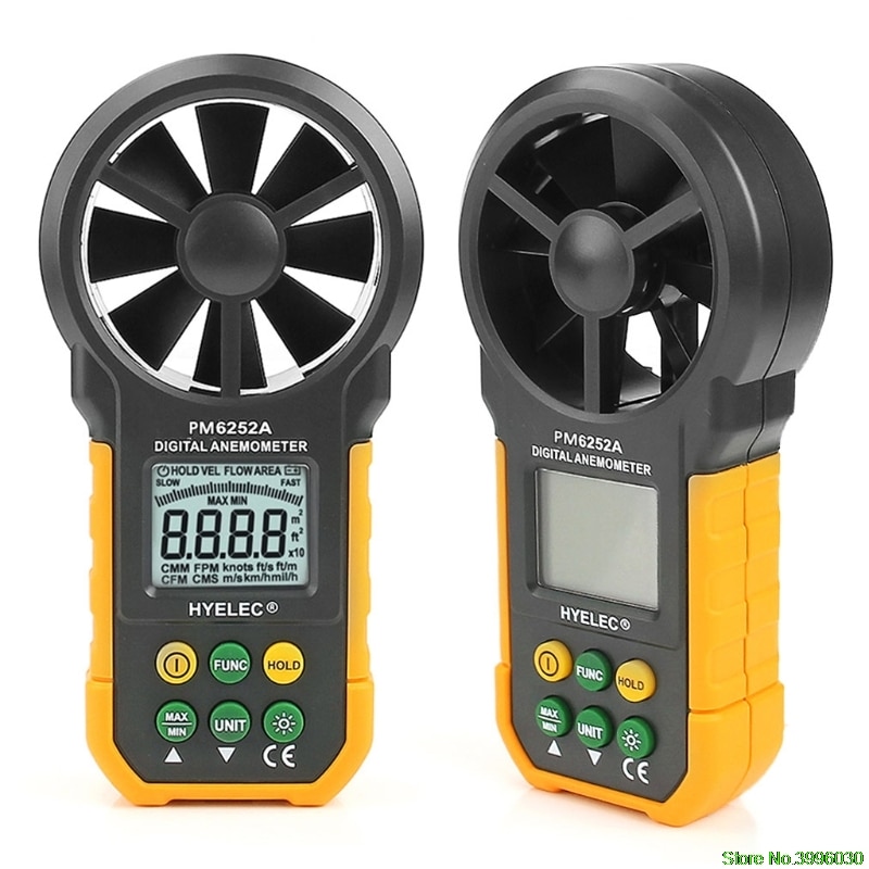 HYELEC MS6252A Digital Air Speed Anemometer / Air ... – Grandado