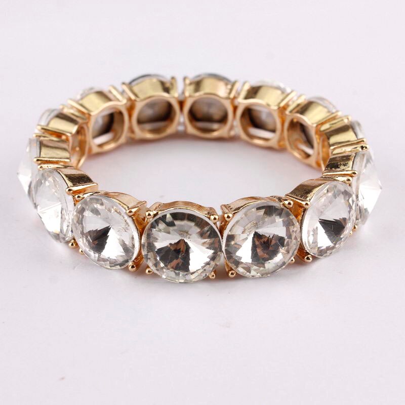 ZWPON Adjustable Glass Crystal Elastic Bracelets B... – Vicedeal