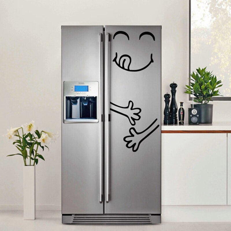 Cute Smile Fridge sticker Happy Yummy Face Kitchen... – Vicedeal
