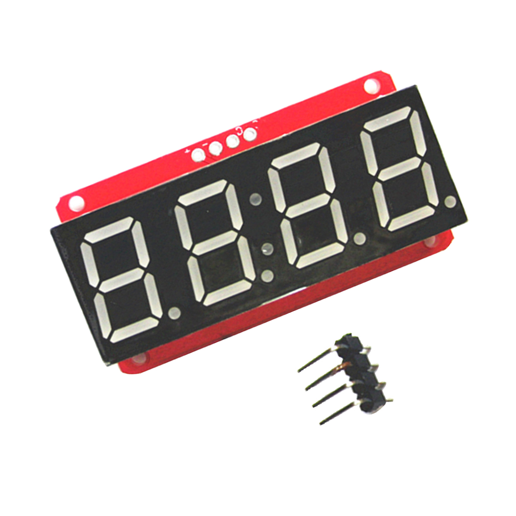 4 Digit 7-Segment 0.56 Inch LED Display HT16K33 I2... – Grandado
