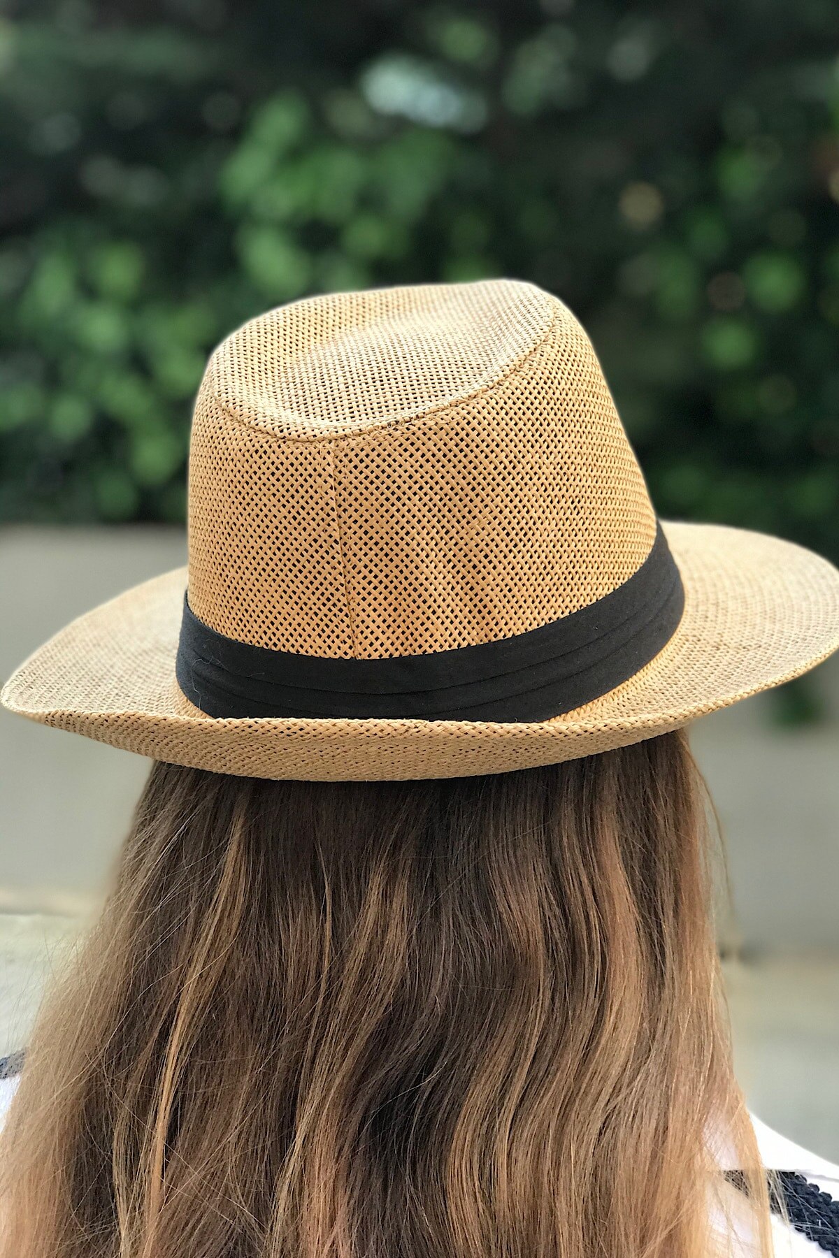 Sombrero panamá con cinta de paja, sombrero de pla... – Grandado