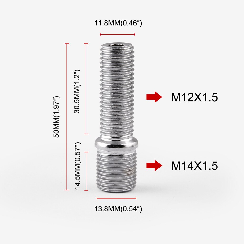 20x M14*1.5 To M12*1.5 50MM Long Wheel Stud Conver... – Vicedeal