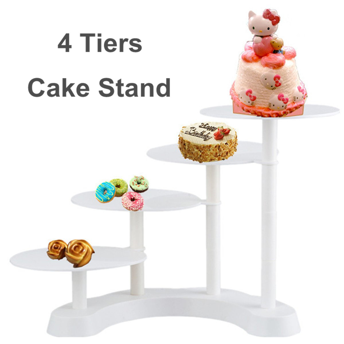 Round Cake Stand Plastic Exquisite Cake Rack Base ... – Grandado