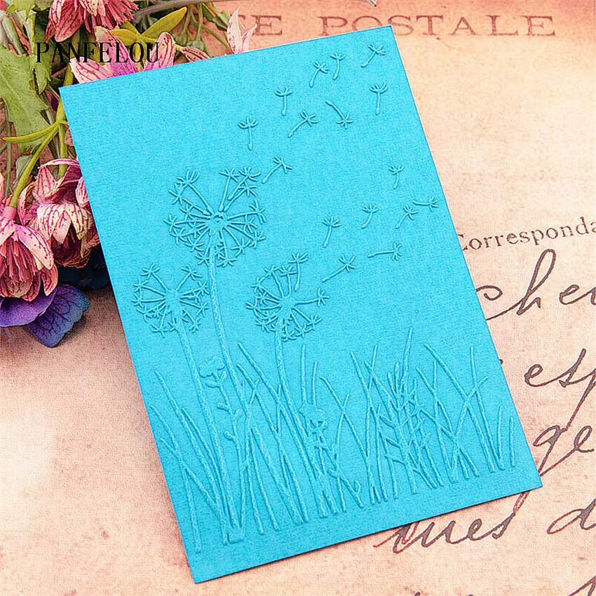 PANFELOU Dandelion petals Embossing folders Plasti... – Grandado