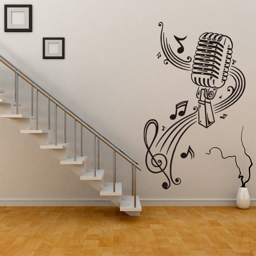 Mural Room Music Notes Hair bar Wall Stickers home... – Grandado
