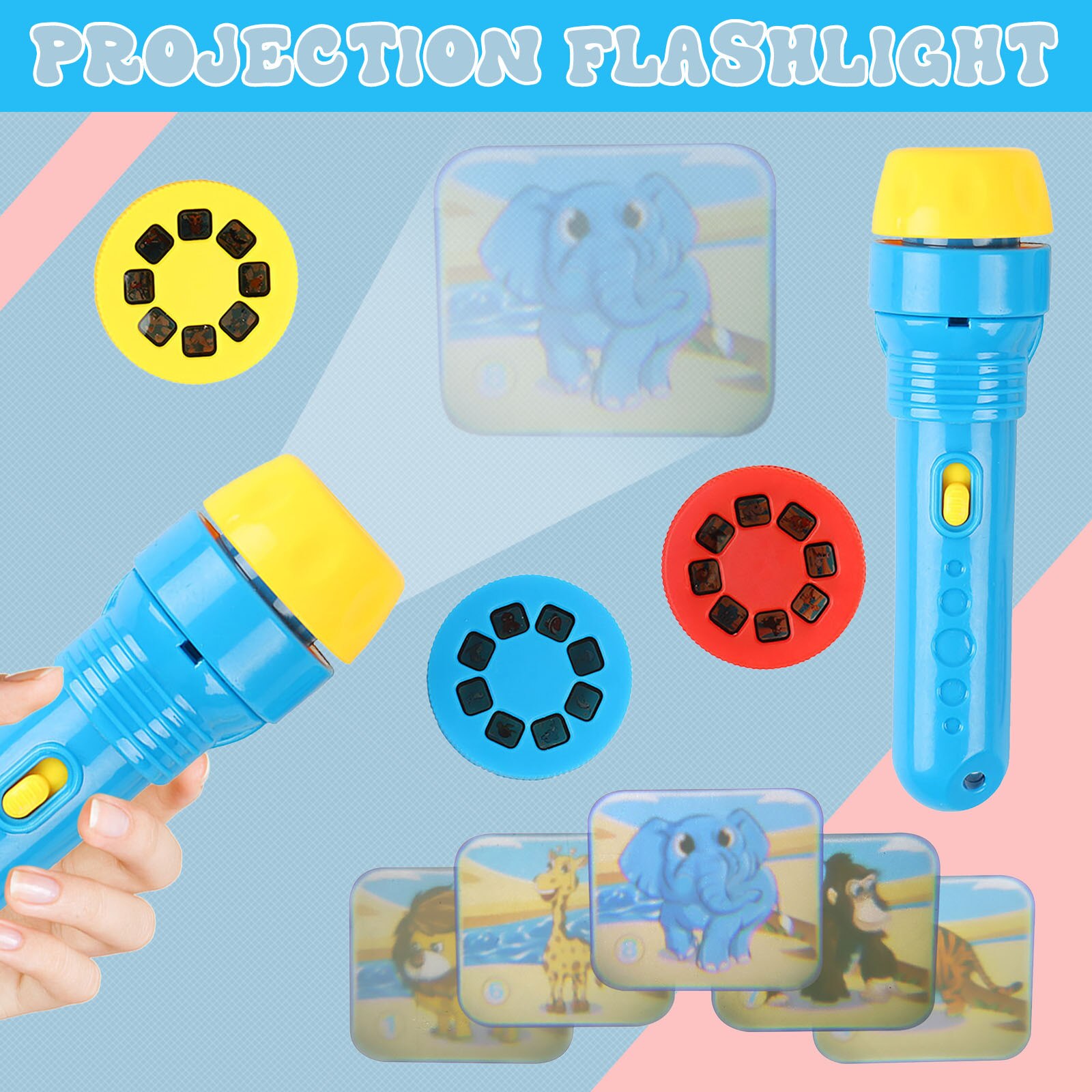 Projection Flashlight Children Projector Light Cut... – Grandado