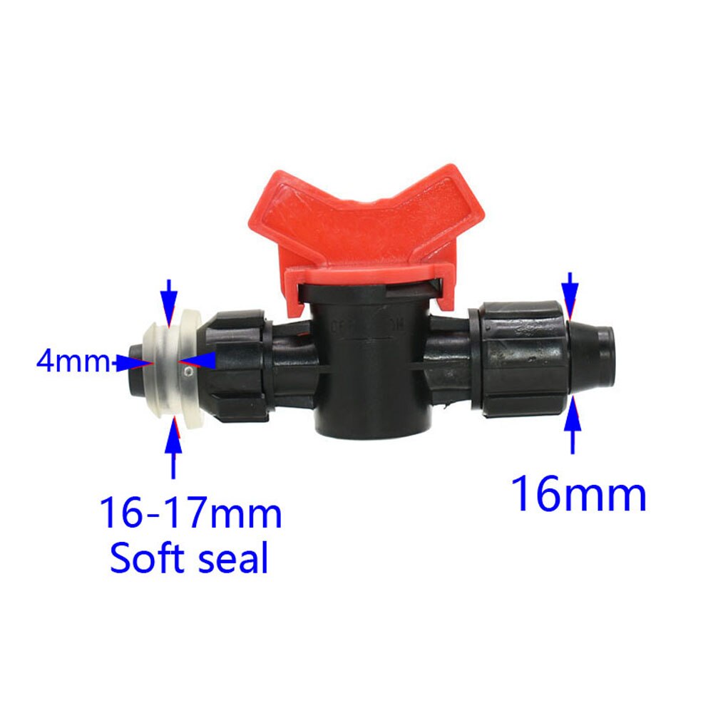 16mm Irrigation Drip Tape Connector Valve Garden T... – Grandado