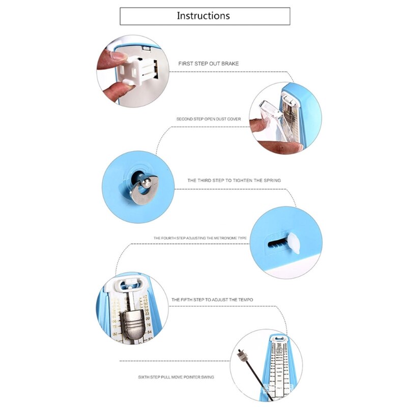 Mechanical Metronome Wood Grained Loud Sound/High ... – Grandado