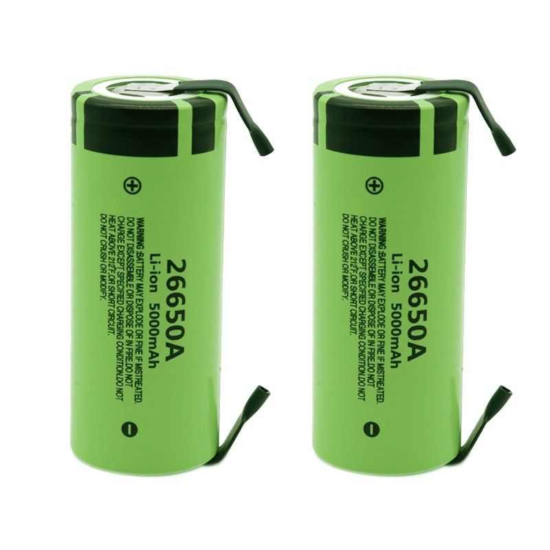 Original High Capacity 26650A 26650 5000mAh lithiu... – Grandado
