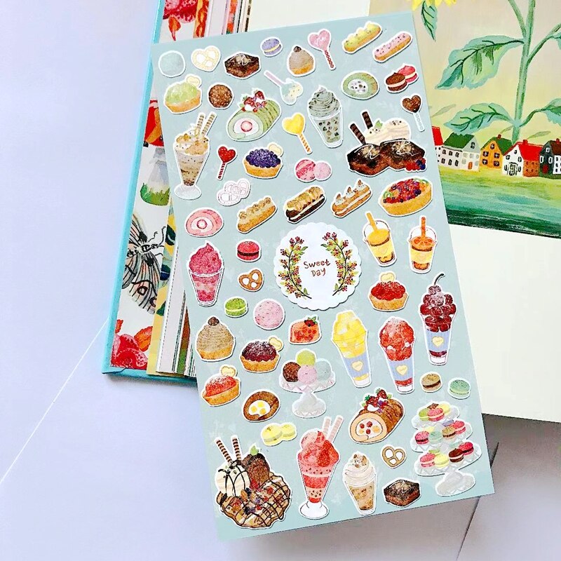 Korea Deco Stickers Scrapbooking Material Sweet Da... – Vicedeal