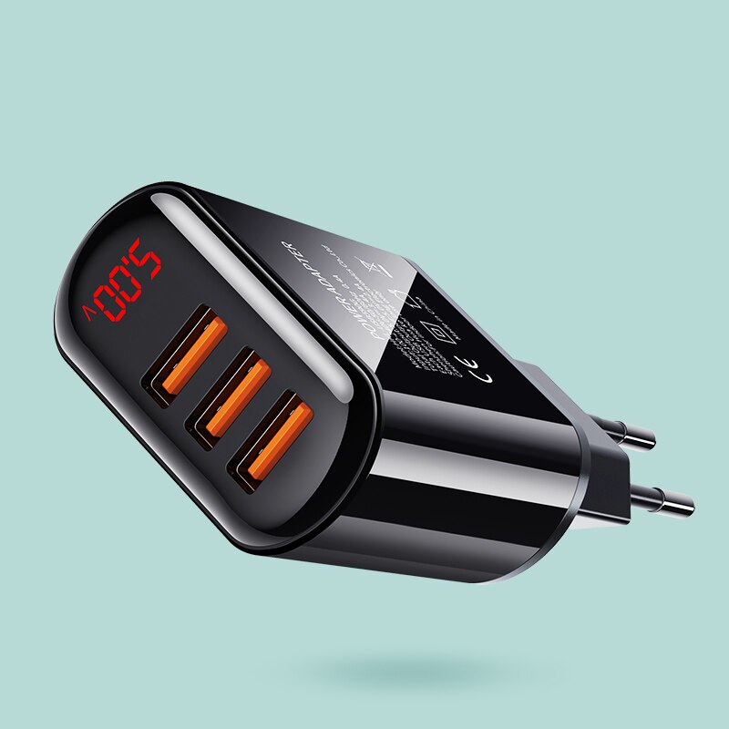 Ykz Usb Lader 3 Poort Led Display Snelle Lading 3.... – Grandado