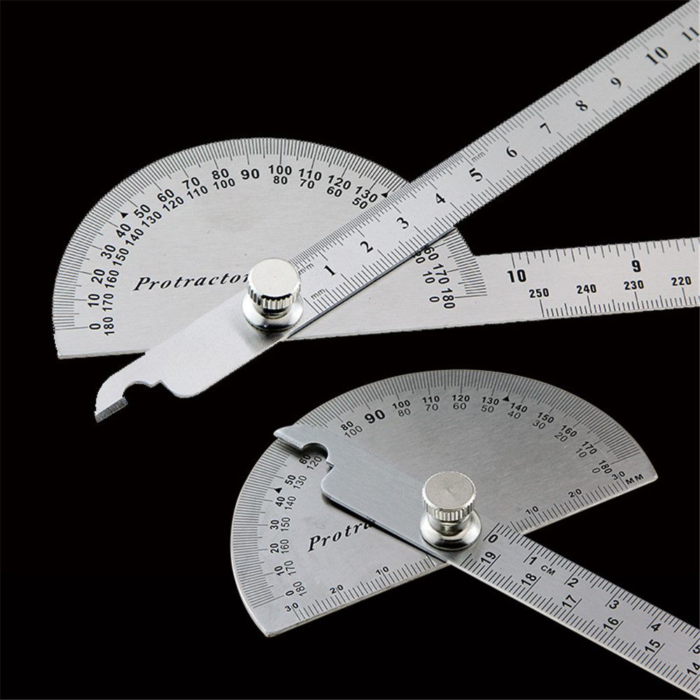 Stainless Steel Protractor Round Head Rotary Angle... – Grandado