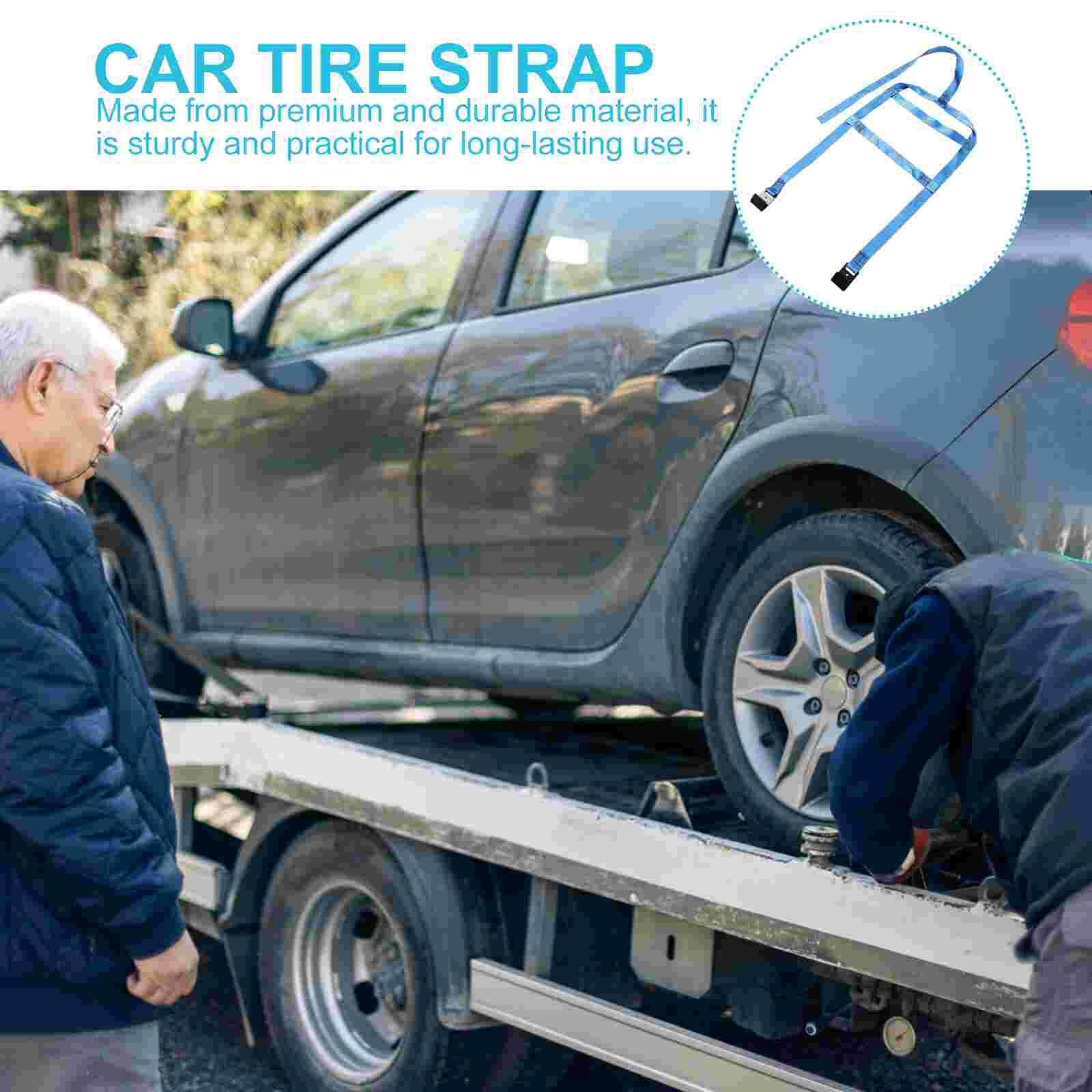2pcs Car Tire Fixing Ties Tire Handling Fixed Belt... – Grandado