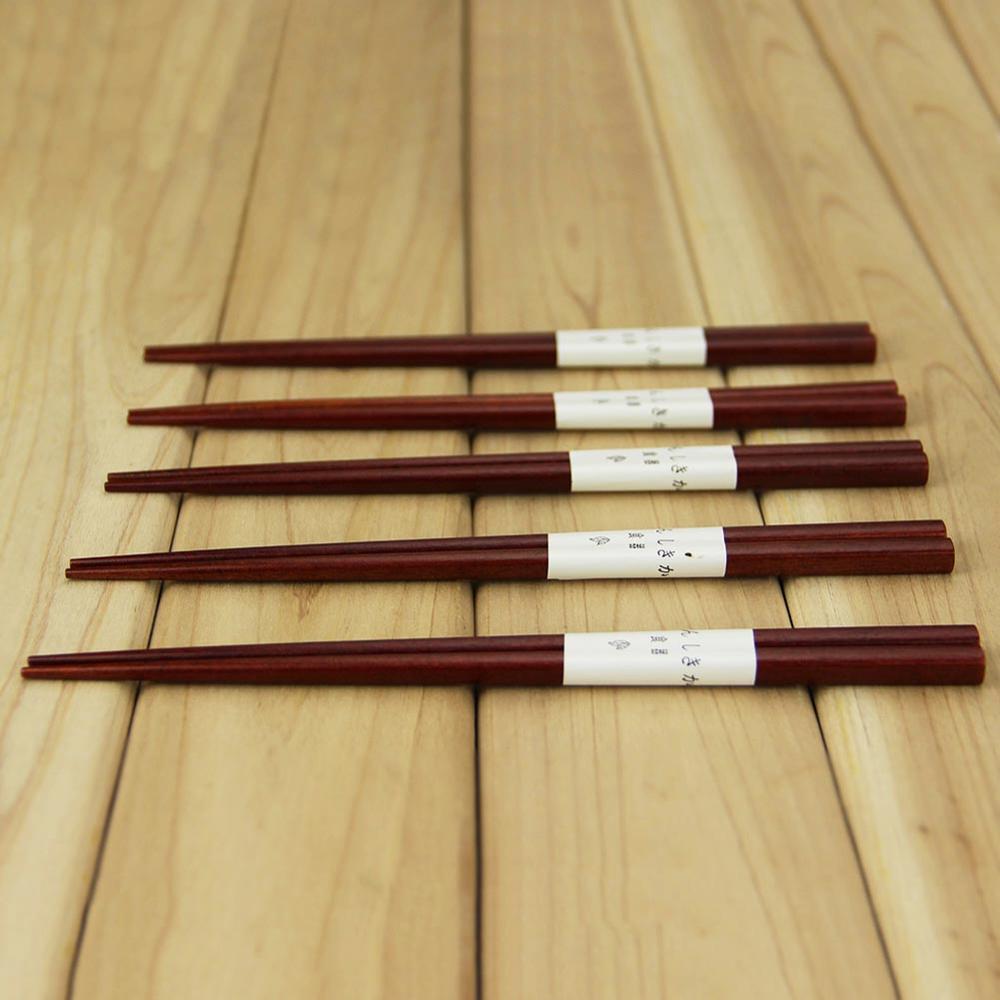 Chopsticks Handmade 5 pairs Natural Wood Lacquer W... – Vicedeal