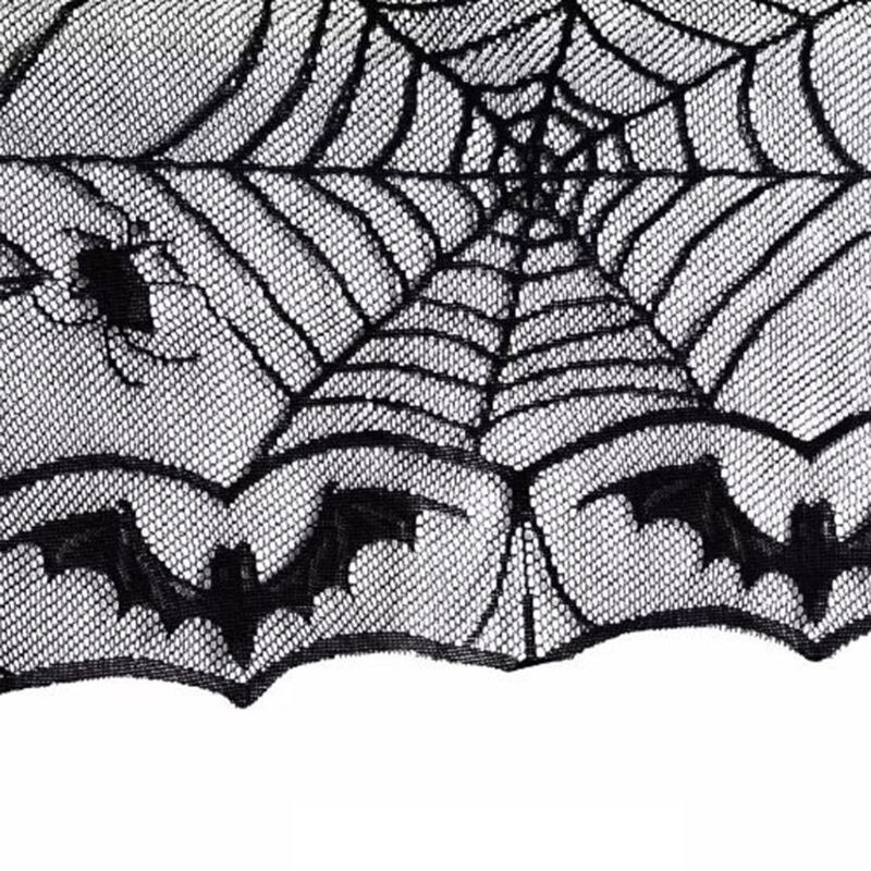 48.03x88.19 Inches Spider Web Black Tablecloth Hal... – Grandado
