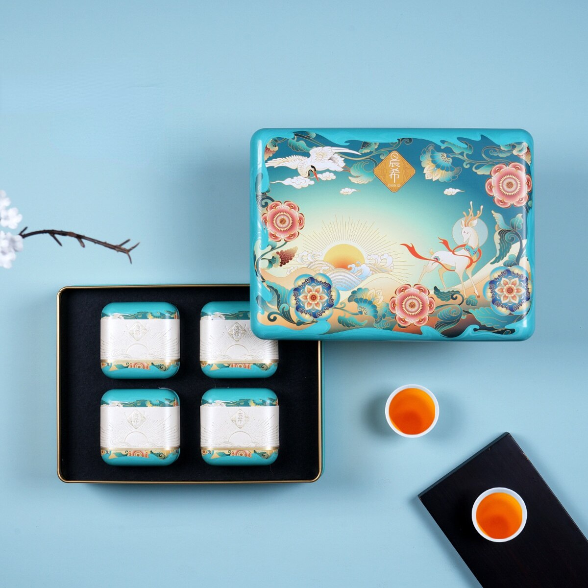 Universal Small Tea Tin Box, Green Tea Universal B... – Grandado