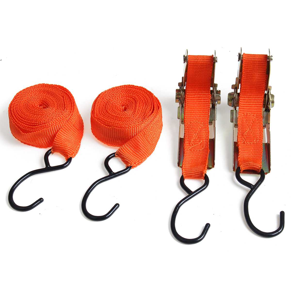 2pcs Ratchet Tie Down Cargo Straps Moving Hauling ... – Grandado