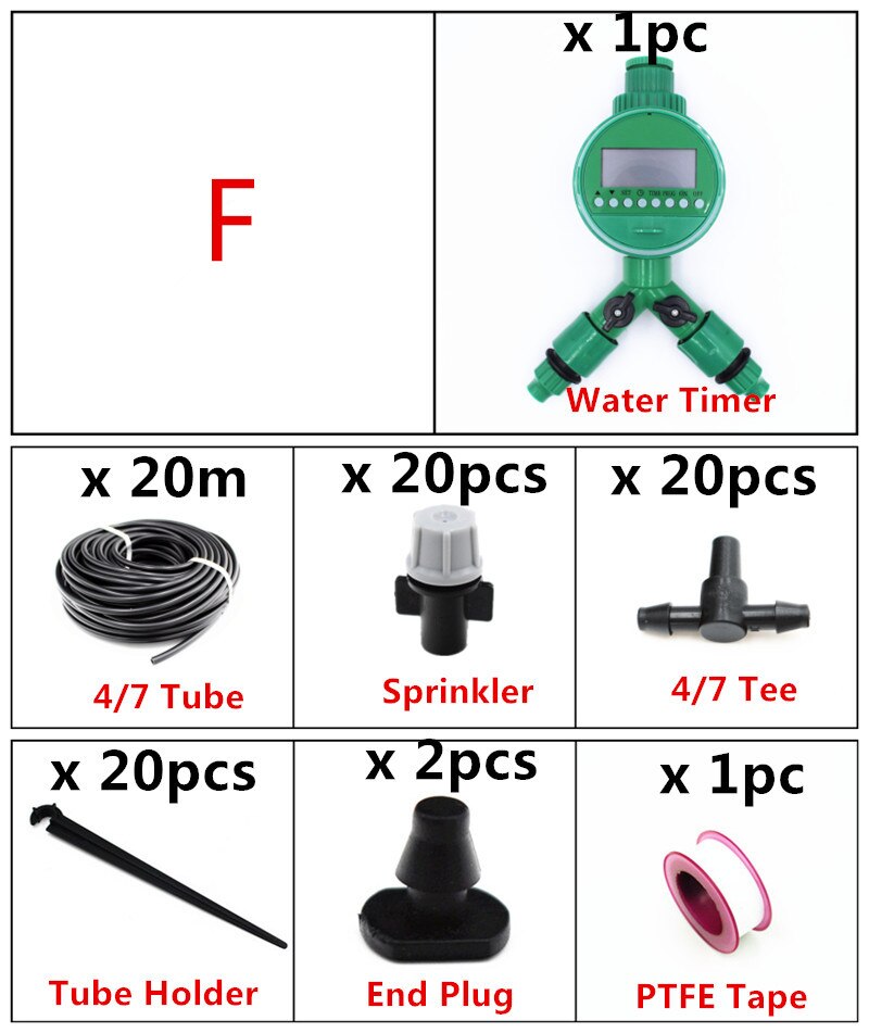 5-40 M Misting Sprinkler Met Splitter Water Timer ... – Vicedeal