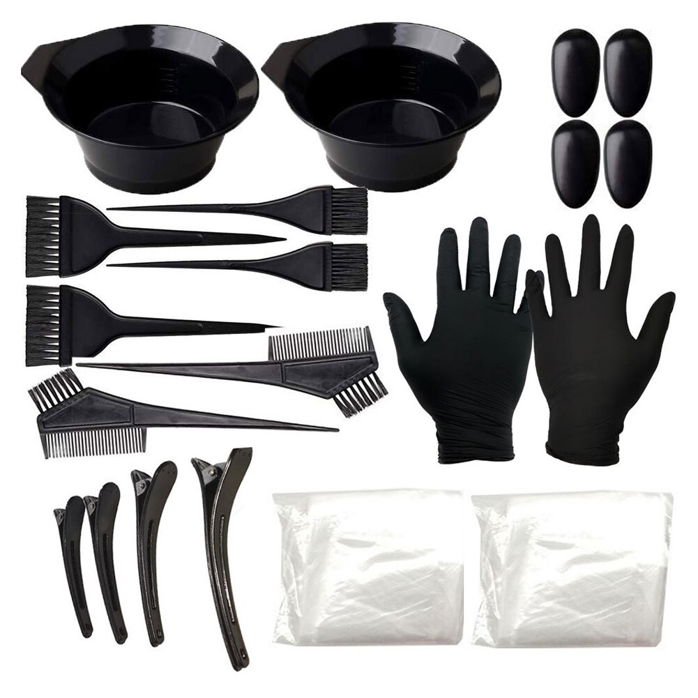 22 Piece Hair Dyeing Tool Set Disposable Shower Ca... – Grandado