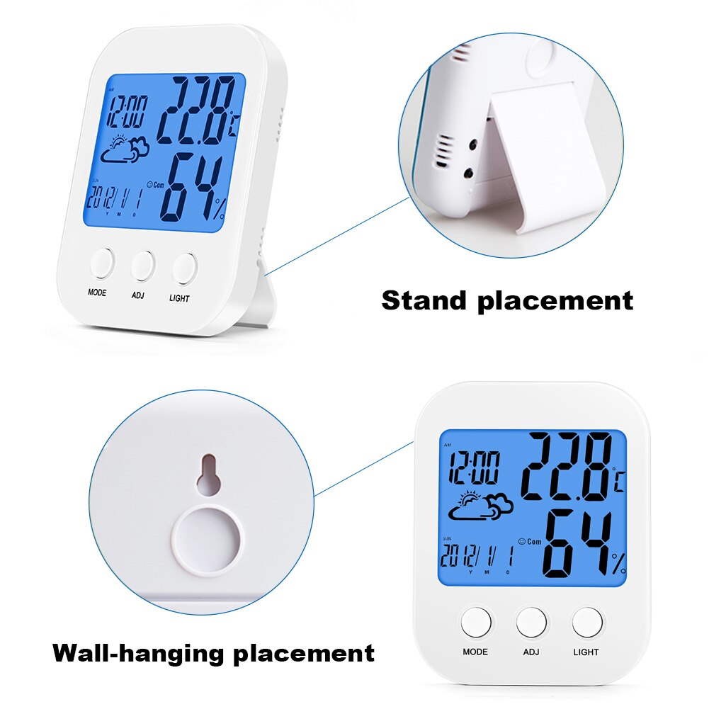Home Indoor Digital Clock Baby Room Thermometer Hy... – Vicedeal