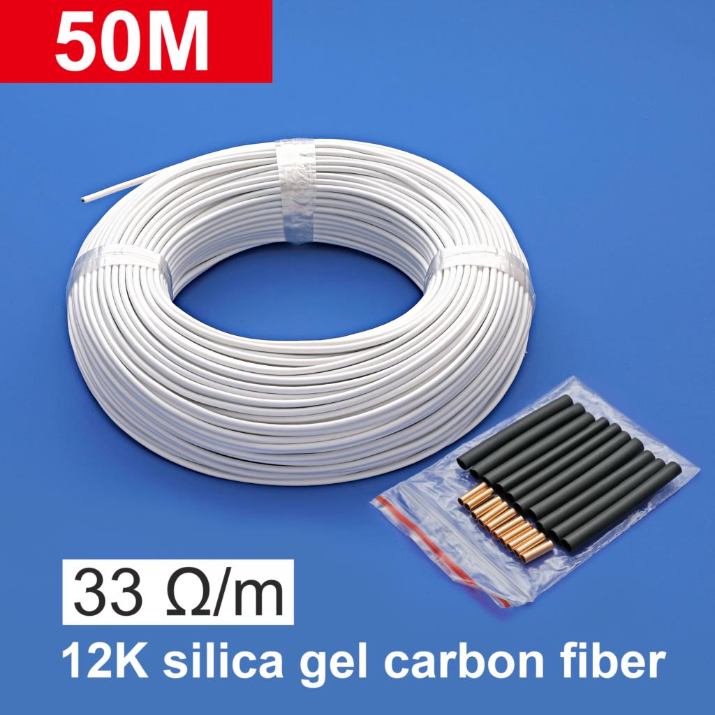 Fil chauffant électrique 12K, câble chauffant au s... – Grandado