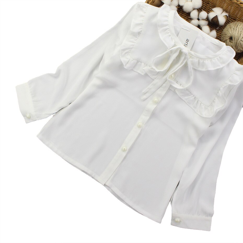 Artishare jenter hvite bluser høst vår skjorter me... – Vicedeal