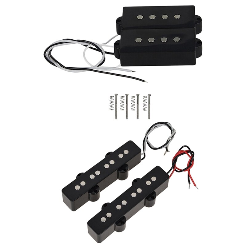 1pcs Pb P Bass Pickup Humbucker Pickup, Black & 2p... – Grandado