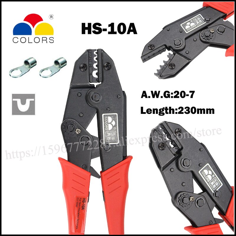 hand tool Plier HS-10A Non-insulated terminals A.W... – Grandado