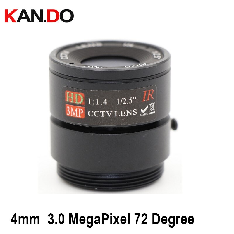 CCTV Camera 4mm Lens 3.0 MegaPixel 72 Degree CS Mo... – Vicedeal