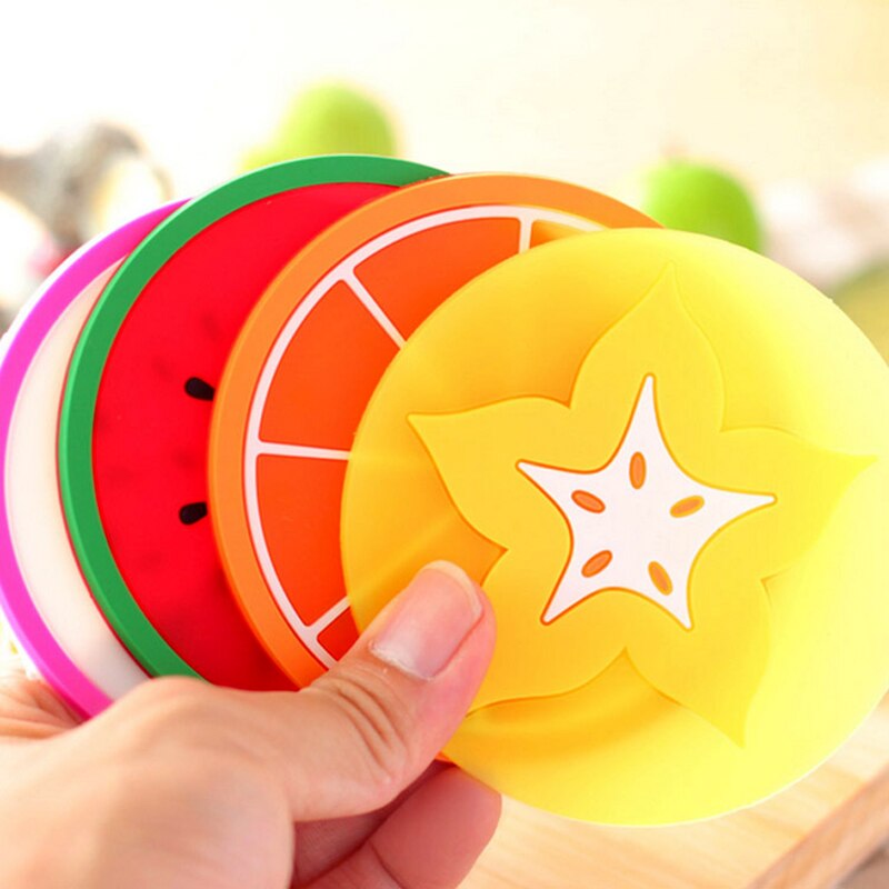 1Pc Kleurrijke Cup Bekerhouder Mat Fruit Vormen Co... – Grandado