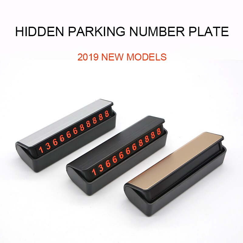 Flip Type Car Temperary Parking Phone Number Card ... – Grandado